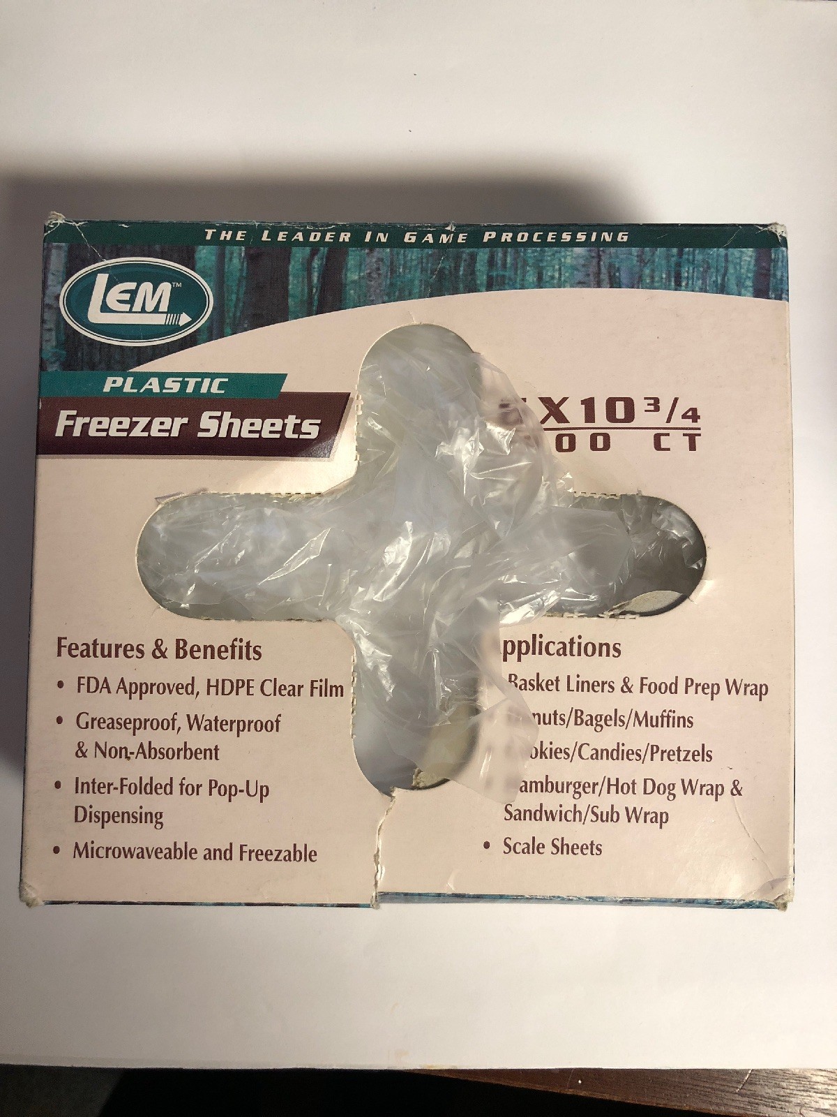 LEM Freezer Sheets- 6"X10-3/4" 1000 CT-Microwaveable/Freezable-FDA ...