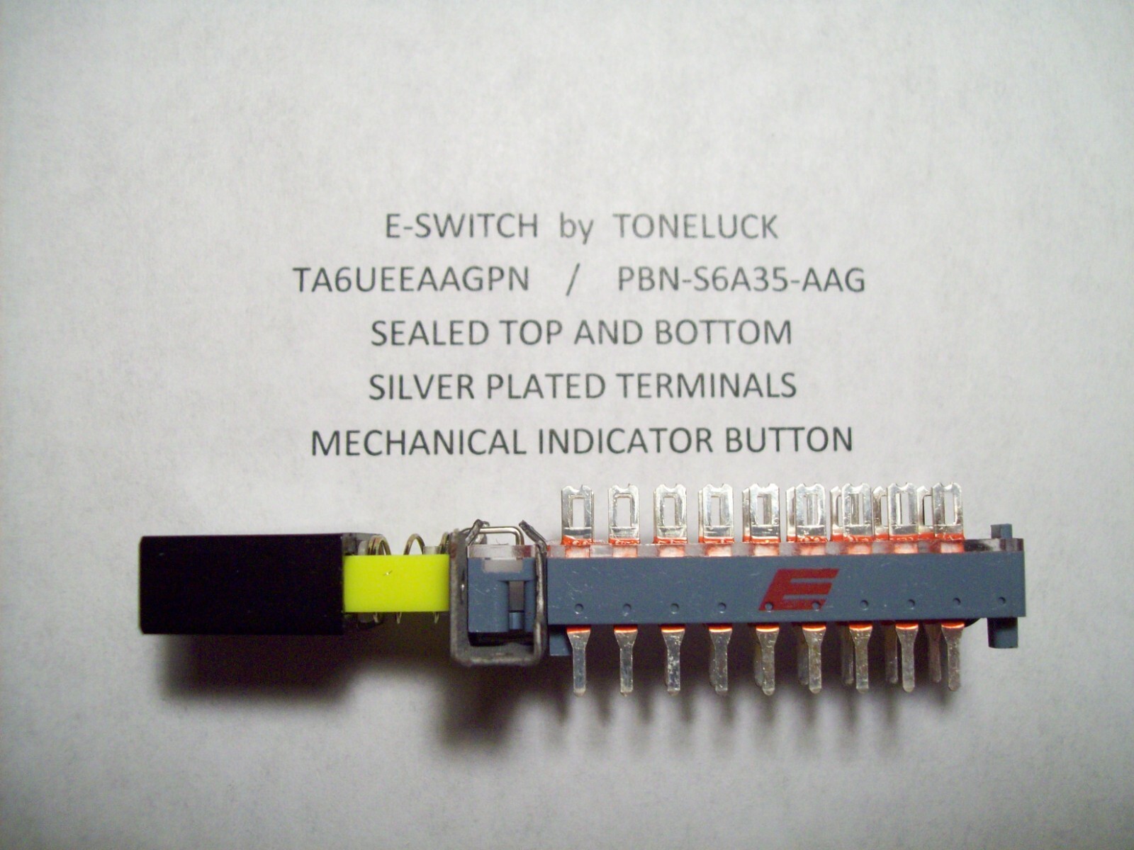 PBN-S6A35-AAG, 6PDT, Push Button Switch w/Chassis & mechanical ...