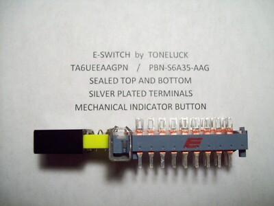 PBN-S6A35-AAG, 6PDT, Push Button Switch w/Chassis & mechanical ...