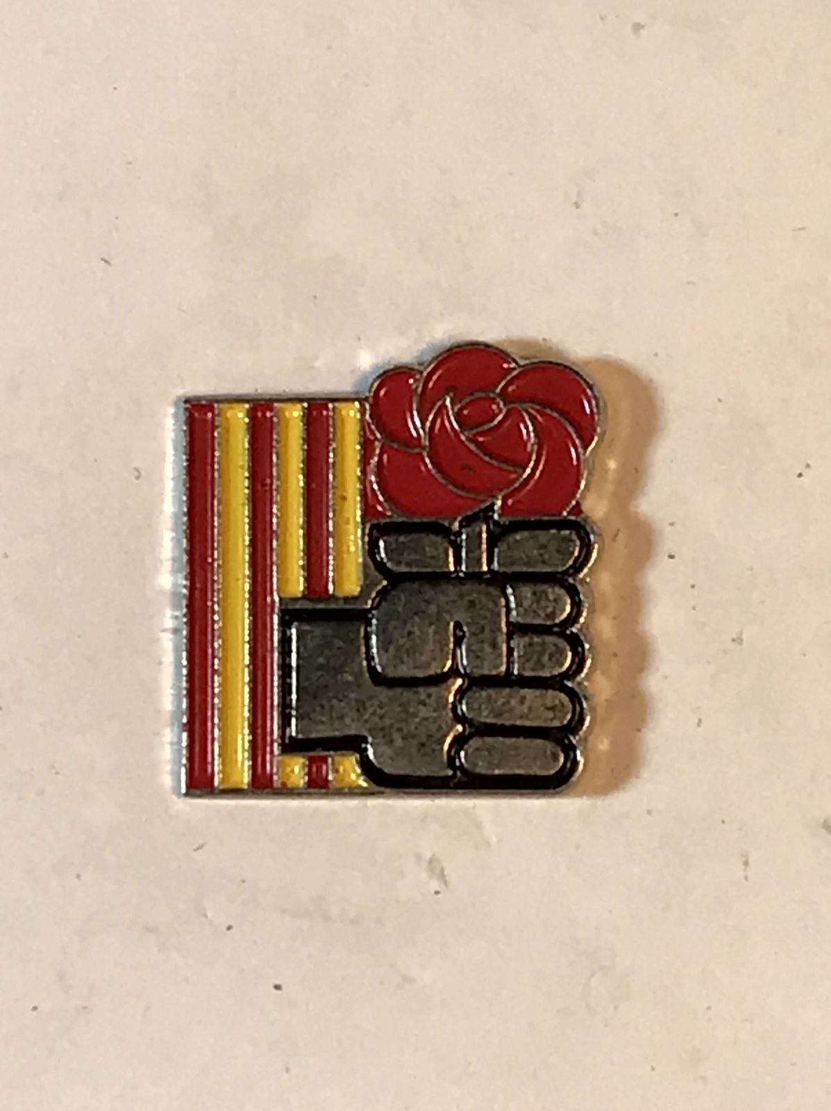 PIN POLITIC PARTIDO SOCIALISTAS CATALUÑA PSOE 7 | eBay