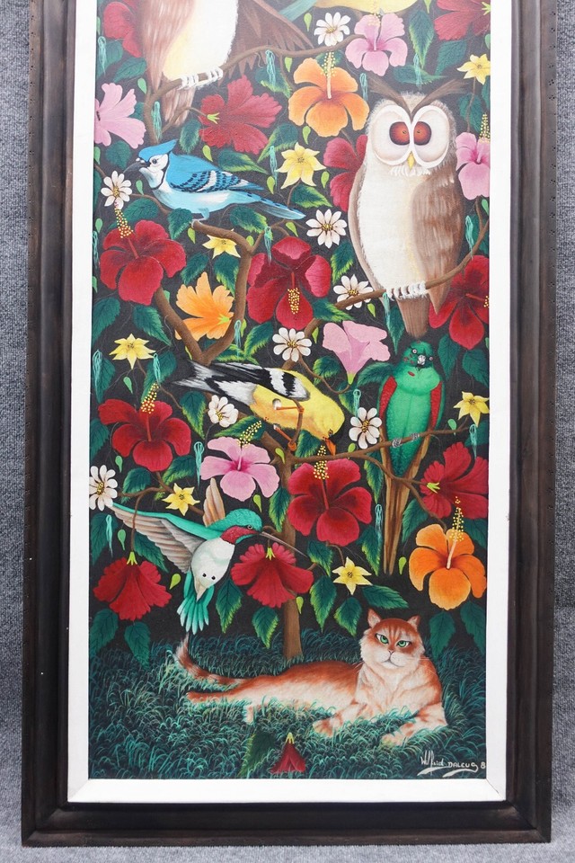 Wilfrid Daleus (1949-2017) Painting Listed Famous Haitian Master Artist ...