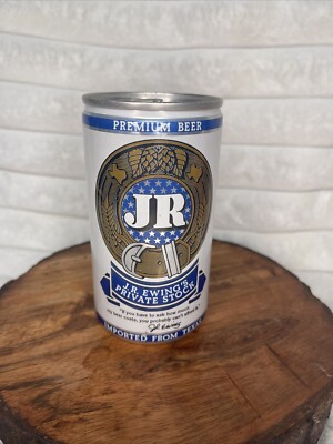 JR EWING's Vintage 1980’s Pull Tab Beer Can Dallas TV Show Larry Hagman ...