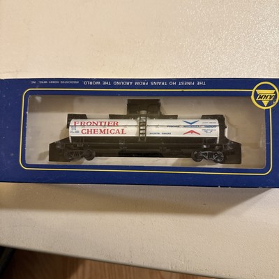 AHM HO Tank Car 5276 Vintage Freight Train Car Blue Box Frontier ...