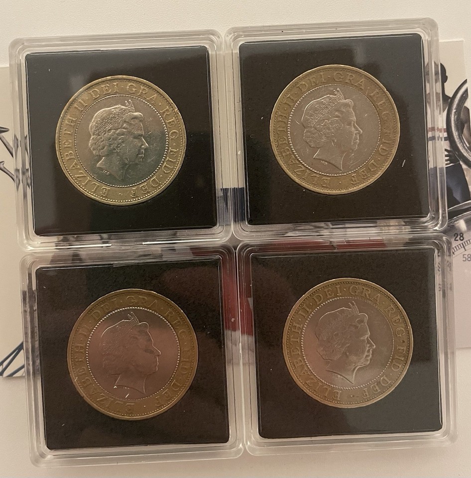 2002 Commonwealth Games £2 Two Pound Complete Full Circulated Capsule ...