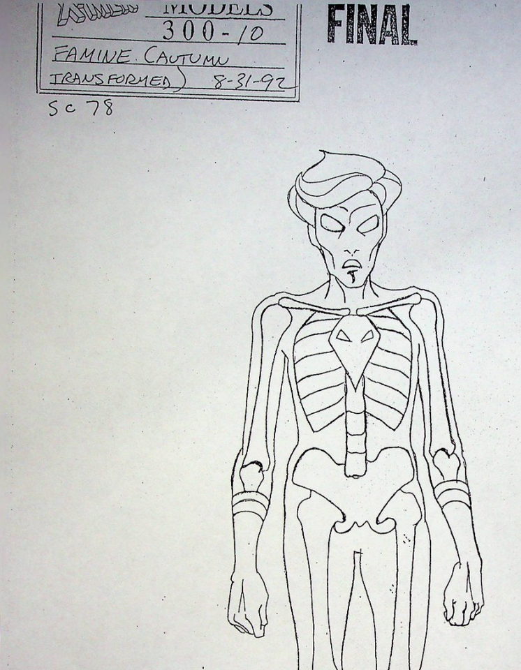 X-Men The Animated Series 1994 Production SIGNED LARRY HOUSTON Model ...