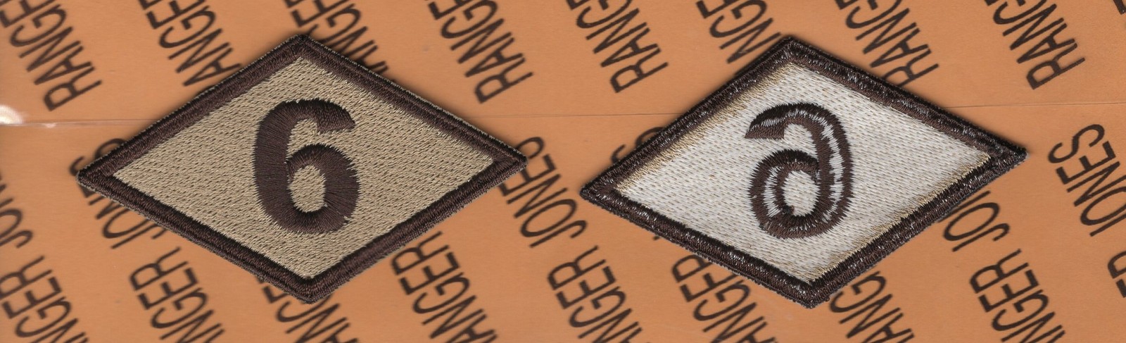 US Army 6th Ranger Co RTB Airborne, 75th Infantry Diamond Desert DCU ~3 ...