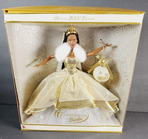 NEW 2000 Celebration Barbie AA Special Edition Doll w/Ornament Mattel ...