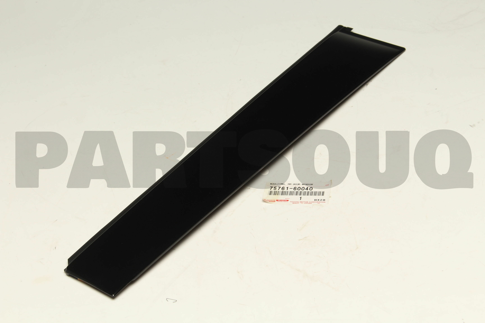 7576160040 Genuine Toyota MOULDING, REAR DOOR WINDOW FRAME, FRONT RH ...