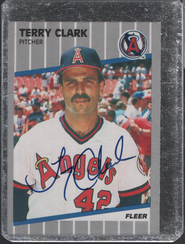 Terry Clark Angels Autographed 1989 Fleer #470 w/COA 122923NPCD165 | eBay