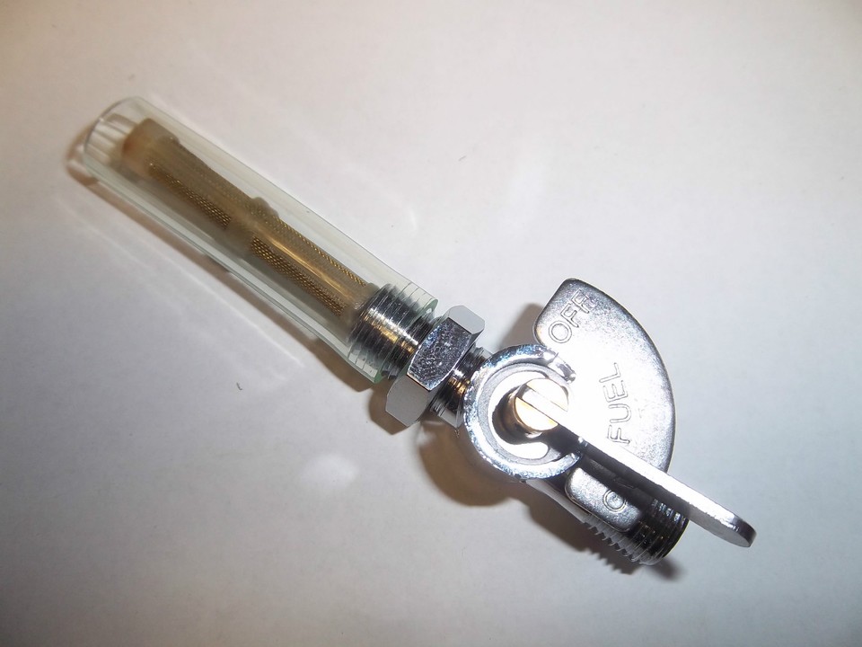 TRIUMPH TR25 T100 TR6 T120 T140 TR7 1/4" BSP RESERVE PETROL TAP CUSTOM ...