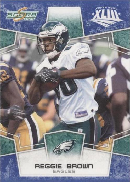 2008 Score - Reggie Brown #243 Blue for sale online | eBay