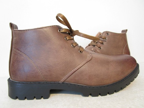 Coronado Mens Comm-2 Fleece Lined Oxford Chukka Ankle Boot Shoe Camel ...