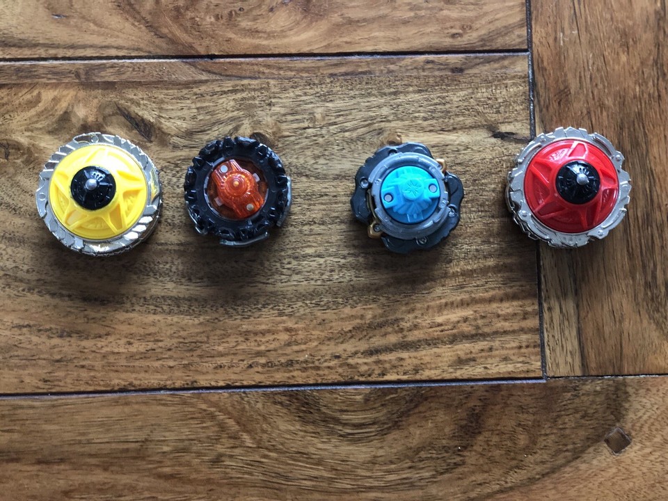 Beyblade burst lot Spinning Tops Beyblades lot of 4 With 5 Ripcords & 6 ...