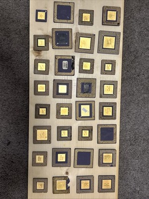 Lot Of 32 Vintage Purple High Grade Ceramic IC Chips For Gold Recovery ...