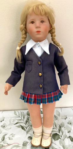 Vintage Kathe Kruse Girl Vinyl & Cloth Doll c 1980's era Germany | eBay ...