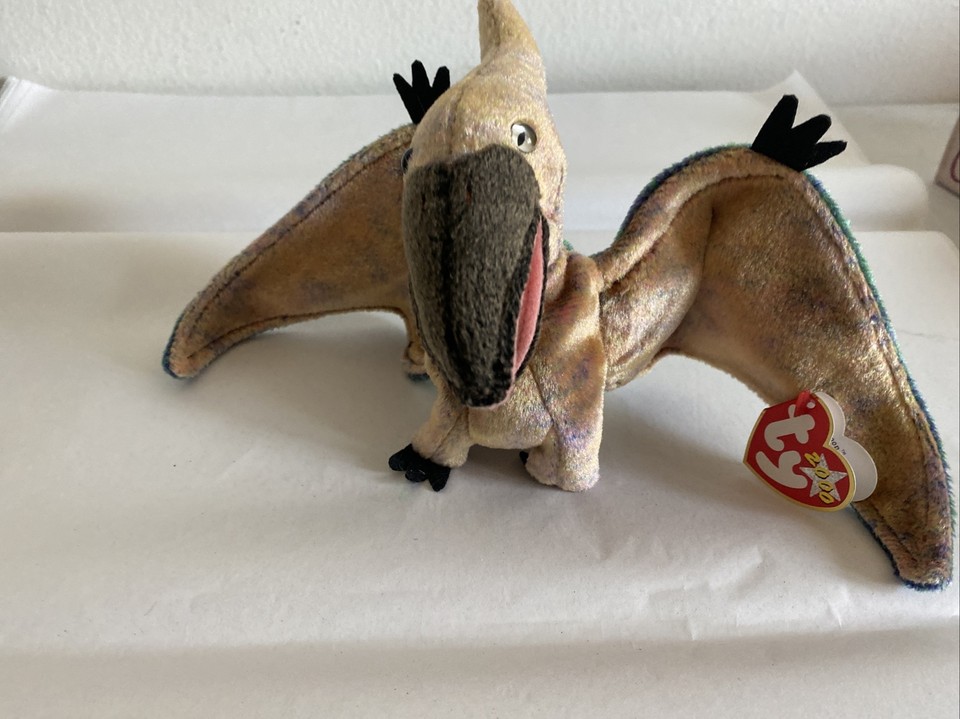 Vtg Ty Beanie Baby "Swoop" The Pterodactyl Dinosaur 2000 MWMT DINOSAUR ...
