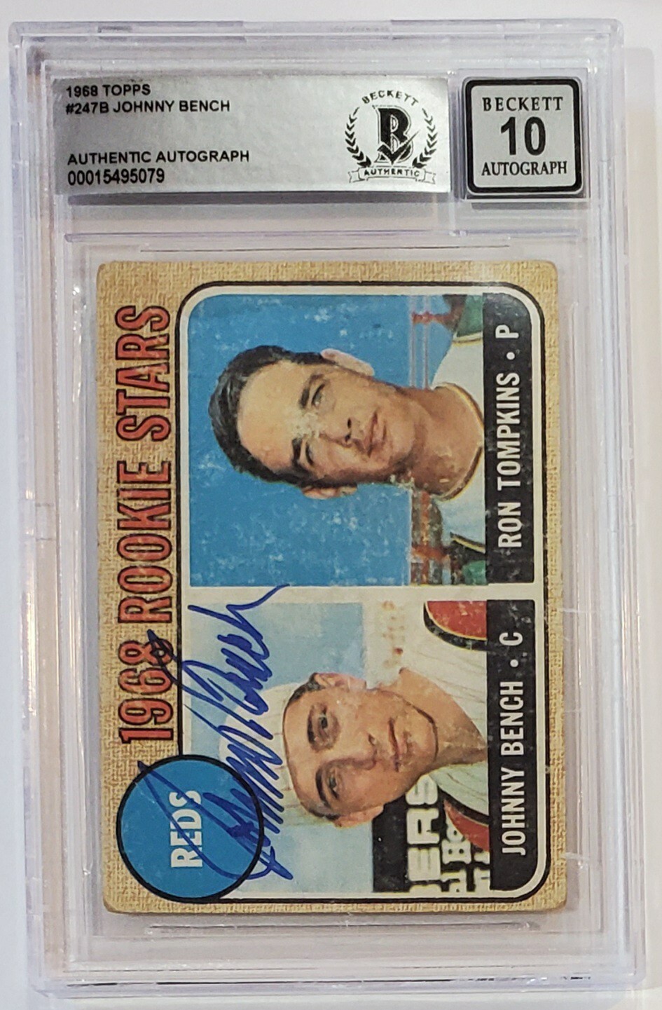 Johnny Bench Autographed Memorabilia | Signed Photo, Jersey ...