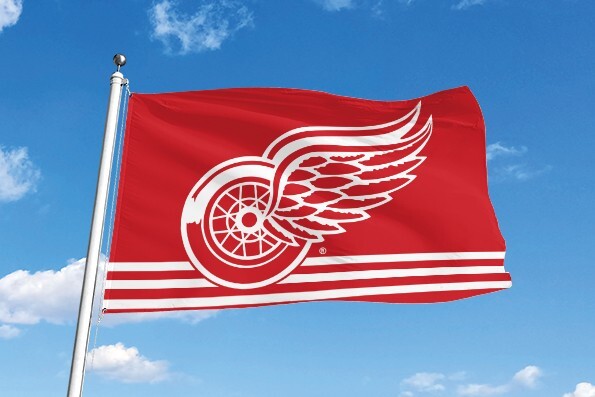 DETROIT RED WINGS 3'X5' FLAG/BANNER **100% FULL COLOR ON BOTH SIDES OF ...