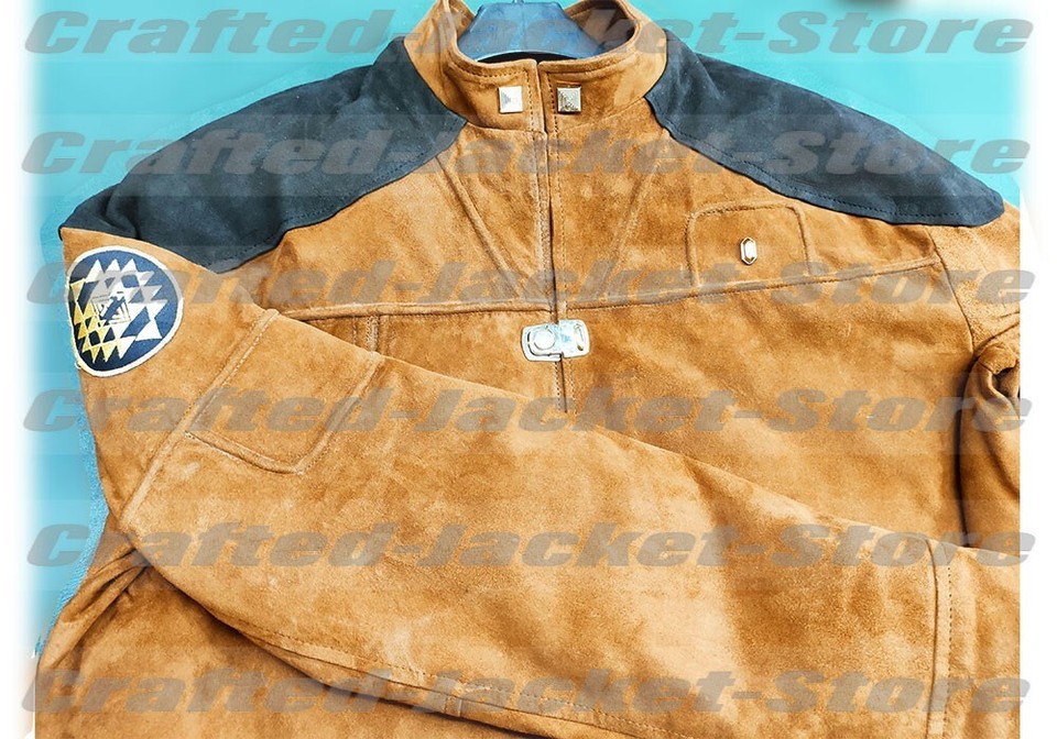 Handmade Colonial Viper Pilot Battlestar Galactica Brown Suede Leather ...