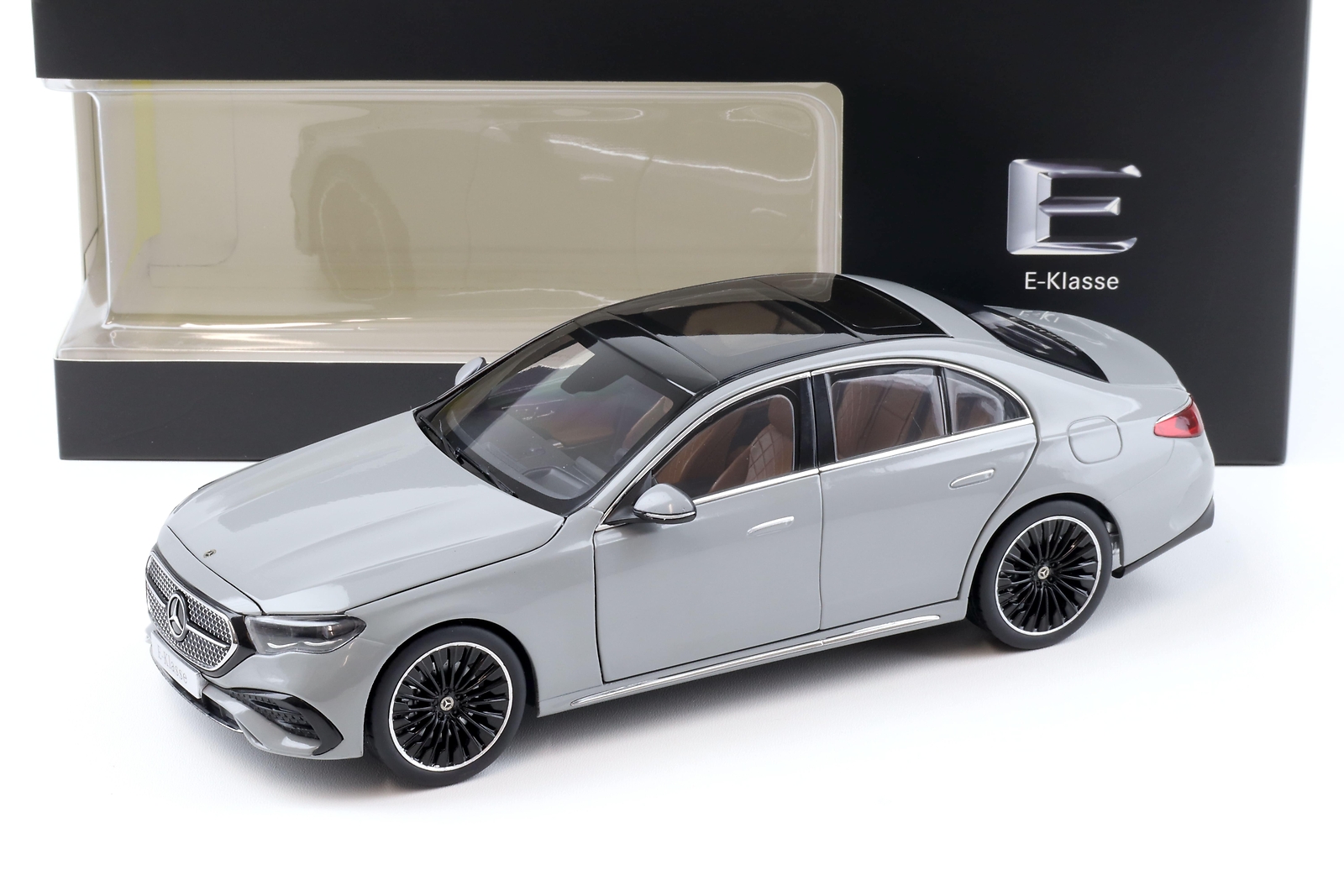 1:18 Scale Mercedes E-Class Sedan W214 AMG Line Alpine Grey Solid ...