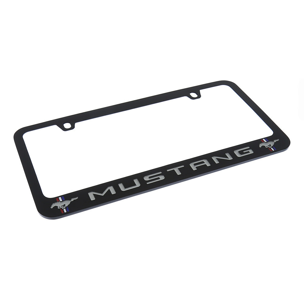 Ford Mustang Logo License Plate Frame (Black) | eBay