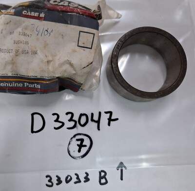 NOS TRACTOR PARTS D33047 BUSHING,44.68mm ID x 53.98mm OD x 22.23mm L ...