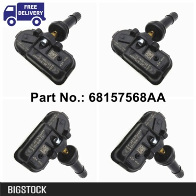 4PCS 68157568AA TPMS Tire Pressure Sensor 434MHz For Ram 1500 3500 Jeep ...
