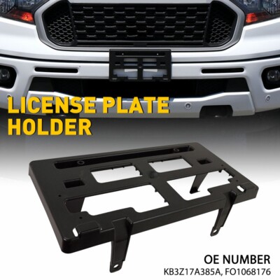 For 2019-2022 Ford Ranger 2020 2021 Front License Plate Bracket Holder ...