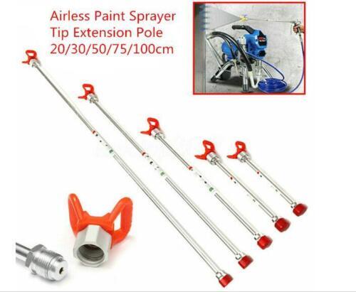 Universal Airless Paint Sprayer Spray Gun Tip Extension Pole Rod 20/30 ...