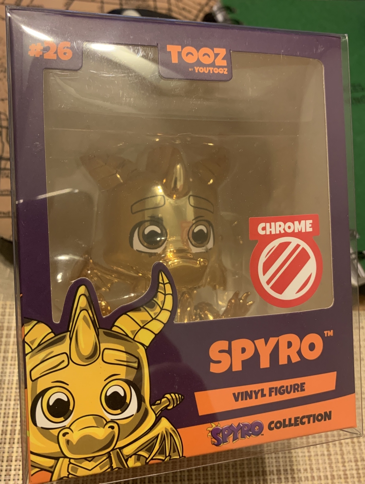 Spyro Vinyl Figure #26 Chrome Gold | eBay