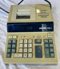 Victor Technology 1260-2 Printing Calculator Vintage Adding Machine ...