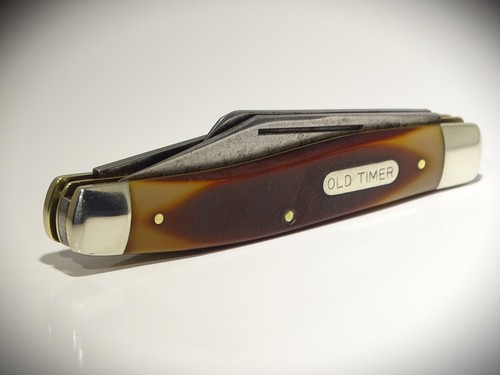 💥 1961-2004 Schrade Old Timer 8OT ~ 4" Stockman ~USA~ NO MAIN SNAP ...