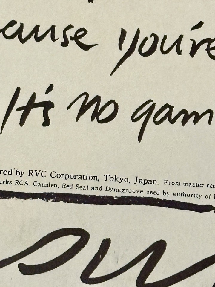 David Bowie Scary Monsters Promo Vinyl Japan Insert RCA Lp Record White ...