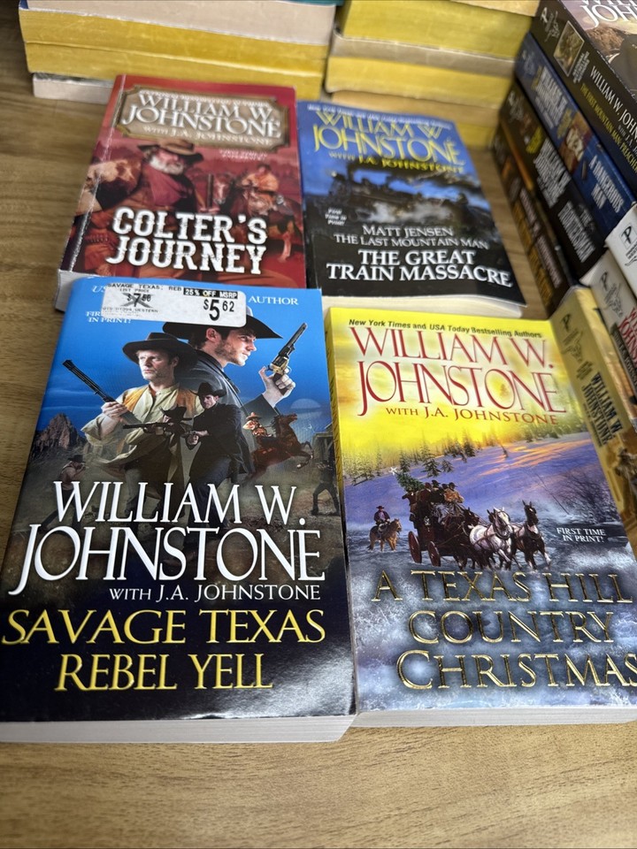 Lot of 20 Western Paperbacks William W Johnstone Western Wild West ...
