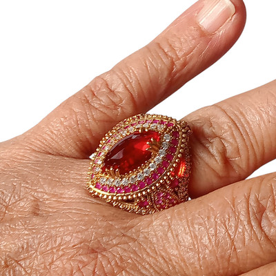 Ruby 925 Sterling Silver Handmade Hurrem Sultan Ring Ring Size 9.5 | eBay