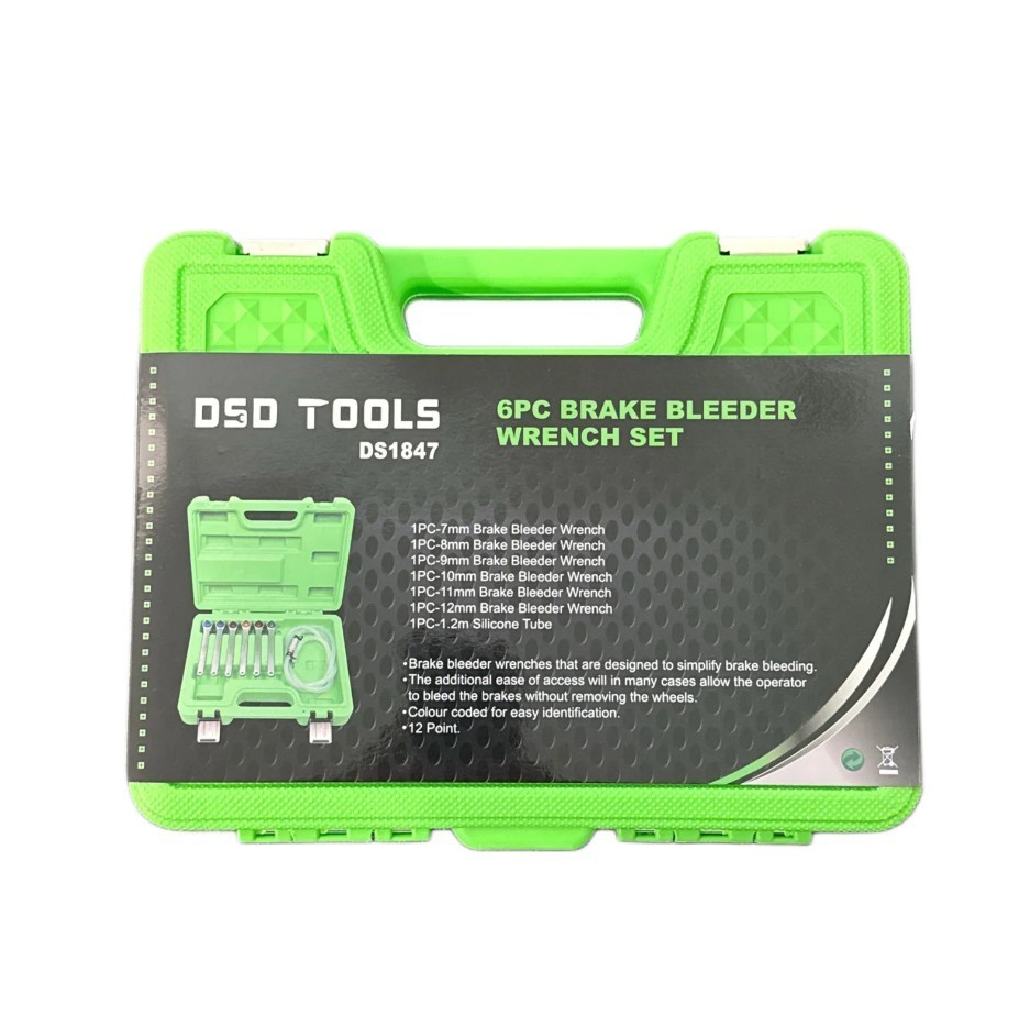 DSD TOOLS 7Pc Brake Bleeder Wrench Spanner Set 12PT 7 8 9 10 11 & 12mm ...