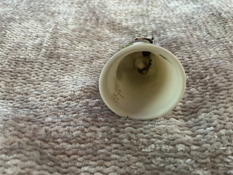 Baby Beaver by Peter Barrett Porcelain Bell 1983 | eBay