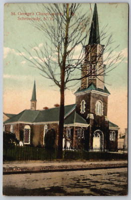 Antique Postcard - St. George's Church - Schenectady New York - NY | eBay
