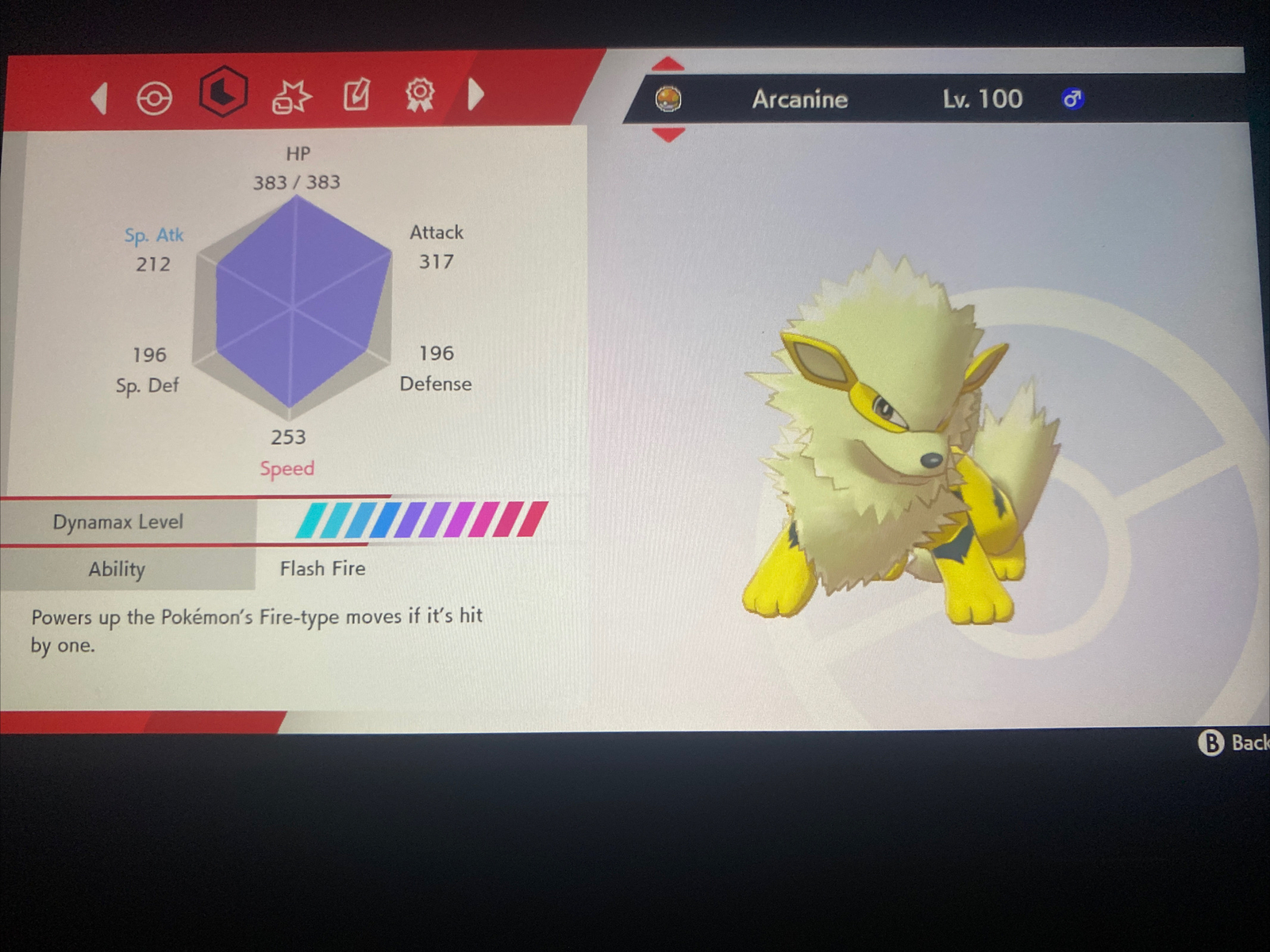 Pokemon Sword and Shield Shiny Arcanine 6IV Battle Ready Fast Delivery ...