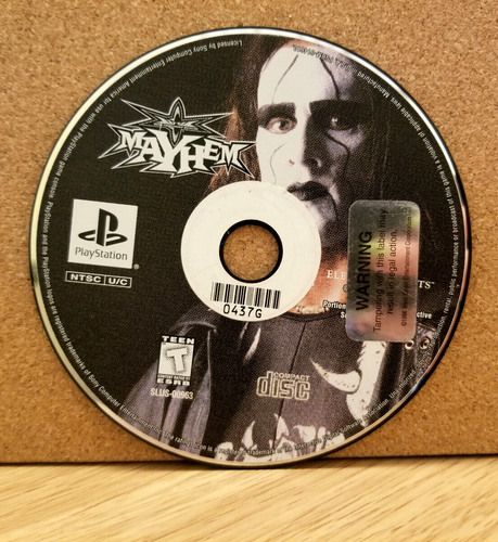 WCW Mayhem PS1 (Sony PlayStation 1, 1999) DISC ONLY | GOOD | TESTED ...
