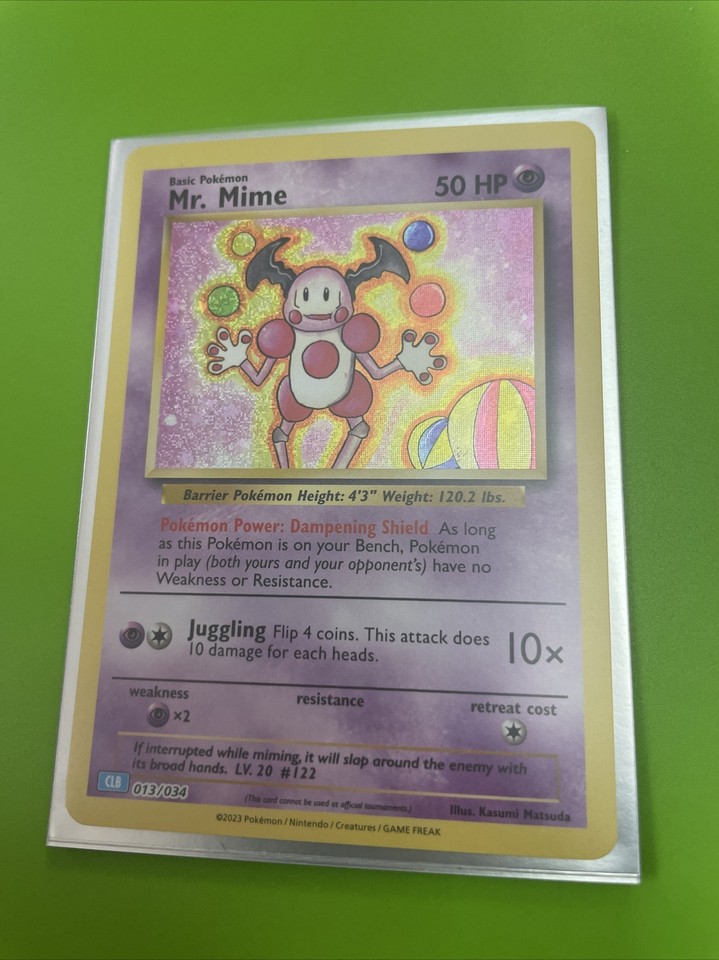 Mr. Mime - 013/034 - CLB Near Mint Pokemon Trading Card Game Classic | eBay