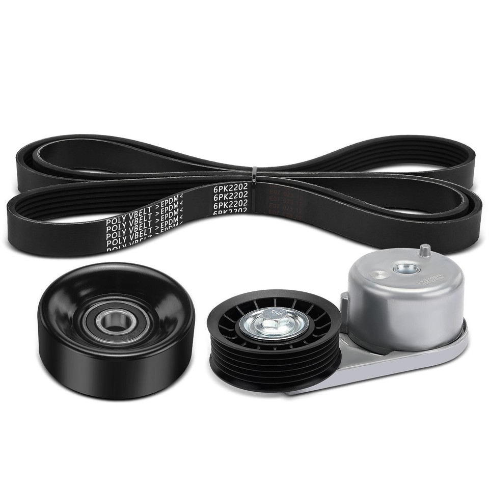 3Pcs Serpentine Belt Drive Component Kit for Ford Explorer Ranger Mazda ...