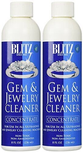2 Pack BLITZ Concentrated Jewelry Cleaning Solution For Ultrasonic ...