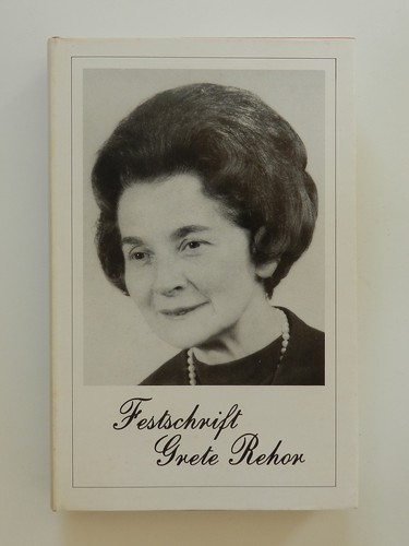 Festschrift Grete Rehor Maria Hampel Fuchs Herbert Kohlmaier | eBay
