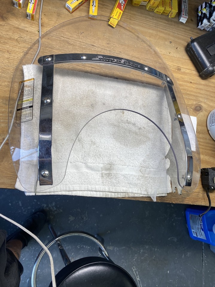 NEW OEM SWITCHBLADE SHORTY CLEAR MOTORCYCLE WINDSHIELD N21705 QUICK ...