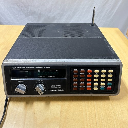 REALISTIC Brand RADIO SHACK PRO-2002 50 CHANNEL SCANNER Model 20-116 | eBay