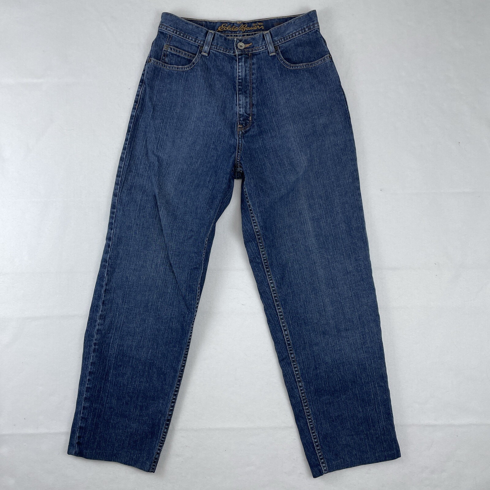 Eddie Bauer Jeans Women's Sz. 8* Blue Original Loose Fit Cotton Blend ...