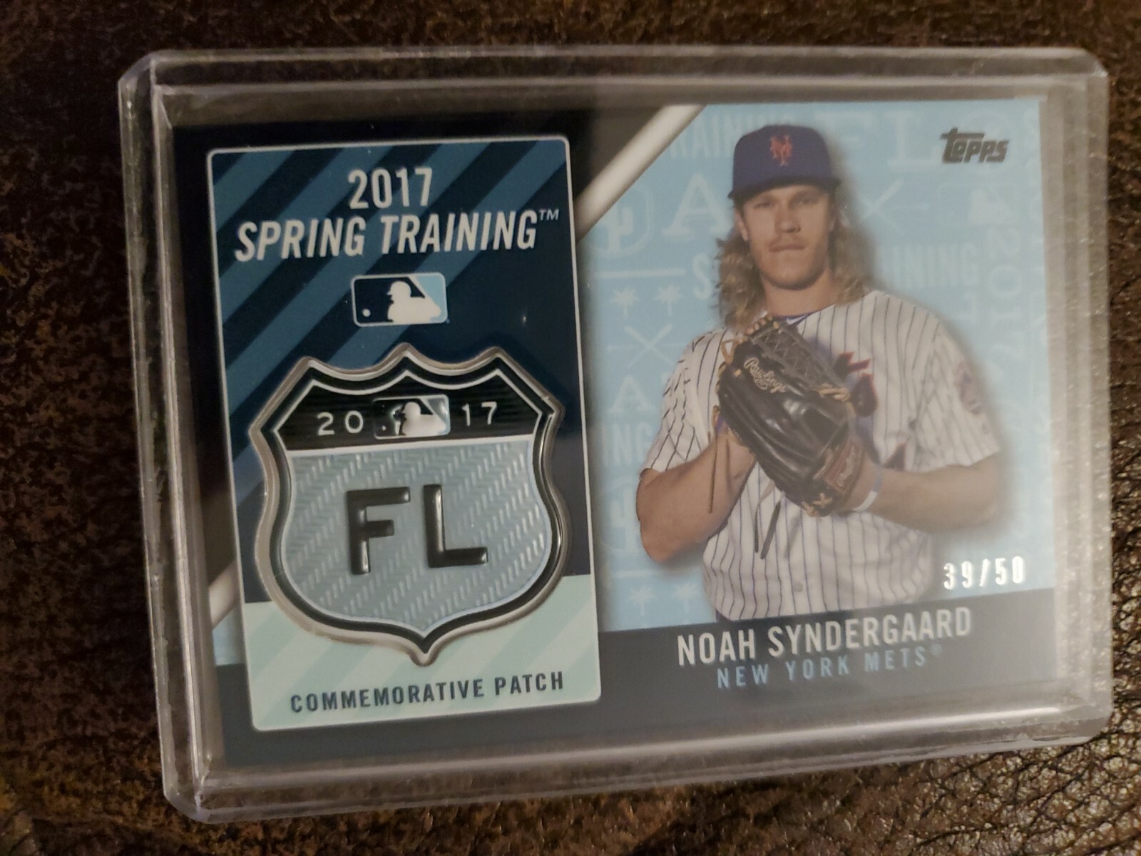 2018 TOPPS SPRING TRAINING LOGO NOAH SYNDERGAARD COMMEMORATIVE PATCH ...