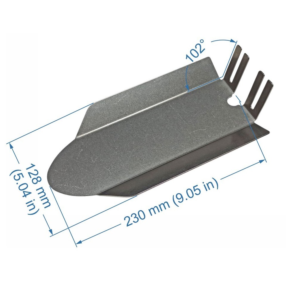 Spray Deflector Cover for Transom Mount Transducer Lowrance Garmin ...
