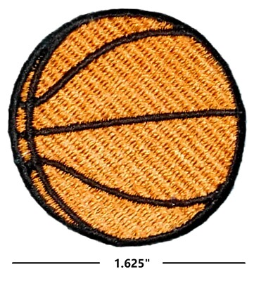 EMBROIDERED BASKETBALL PATCH iron-on SPORTS TEAM UNIFORM EMBLEM COACH ...